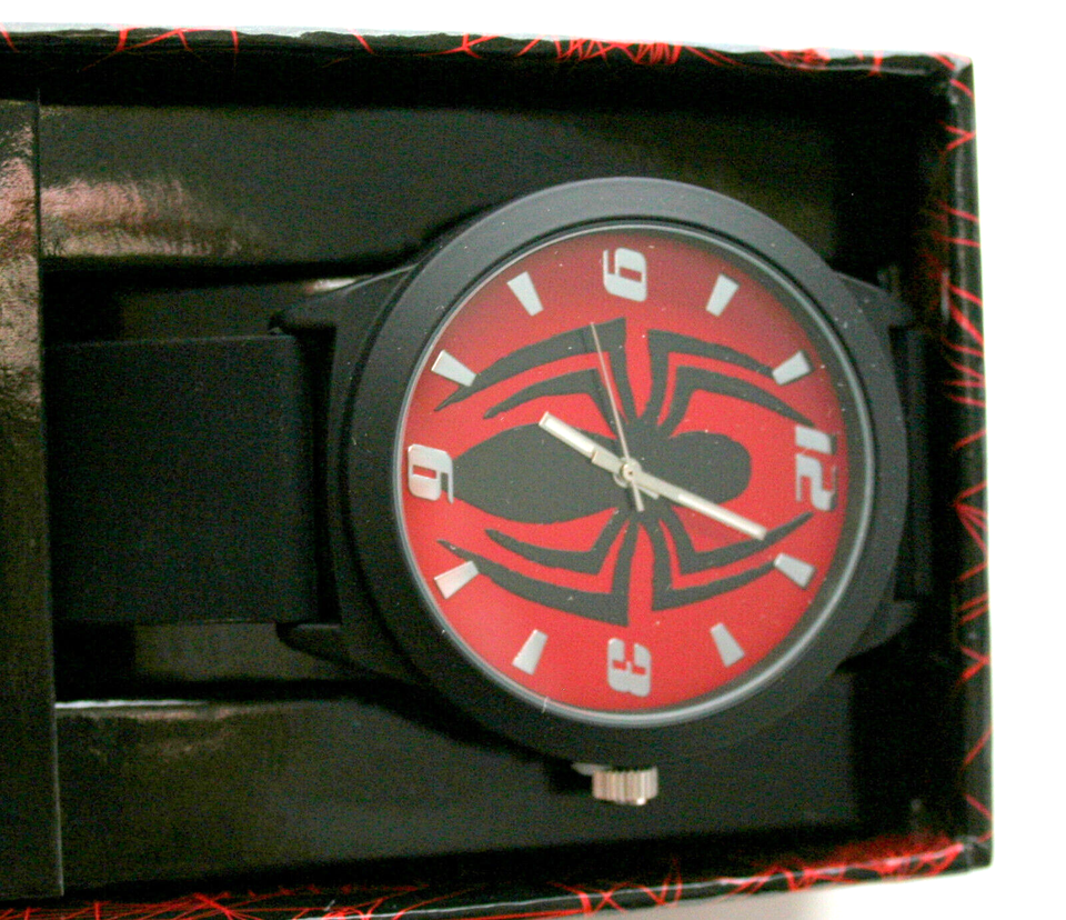 Marvel Comics Spiderman Spider-Man Accutime Black Watch Men's New NOS ...