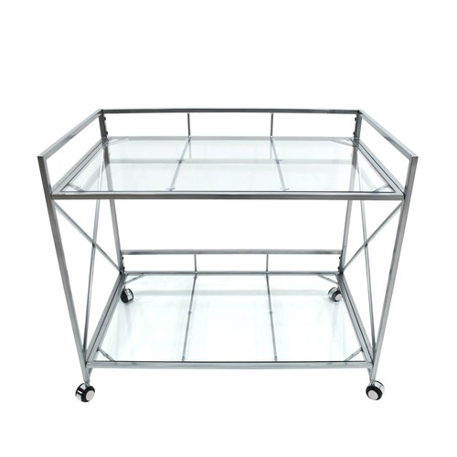 Stylish Portable Bar Cart with Wheels for Home and Kitchen Use | eBay