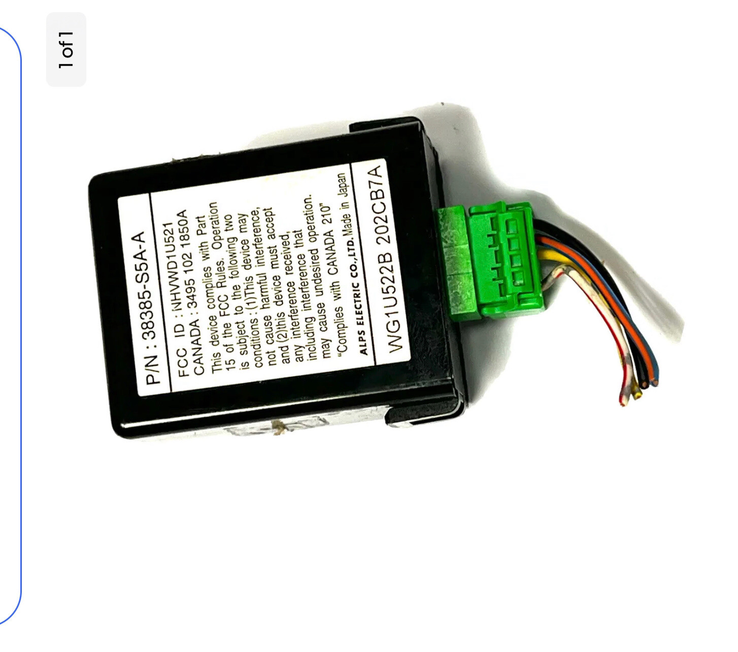 2001-2005 HONDA CIVIC KEYLESS ENTRY DOOR RECEIVER MODULE 38385-S5A-A ...