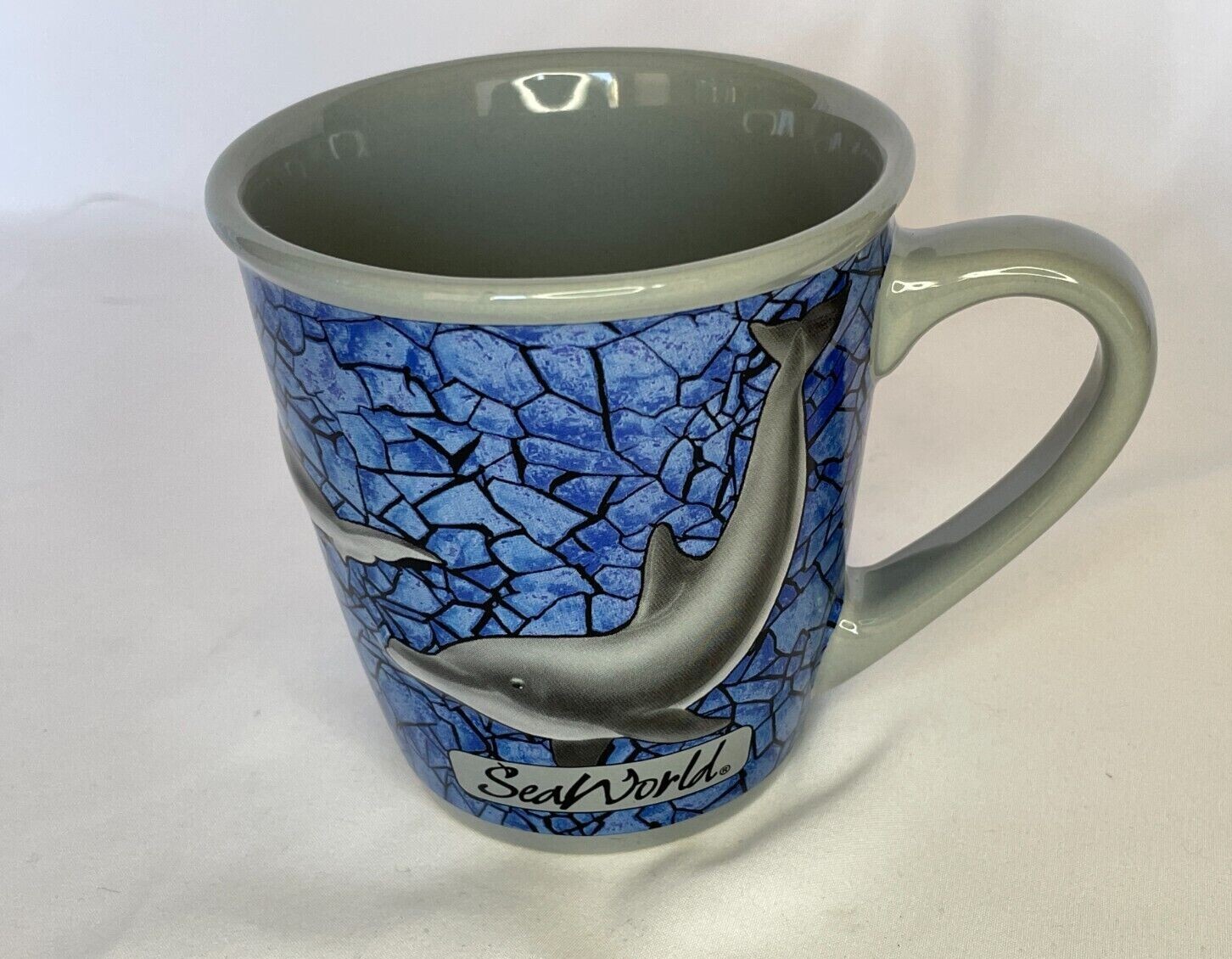 SEAWORLD COFFEE MUG. RAISED 3D IMAGES MUG. Art Deco Print Mug. | eBay