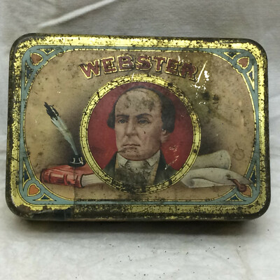 Vintage Webster Cigar Tin Box ONLY Michigan USA | eBay