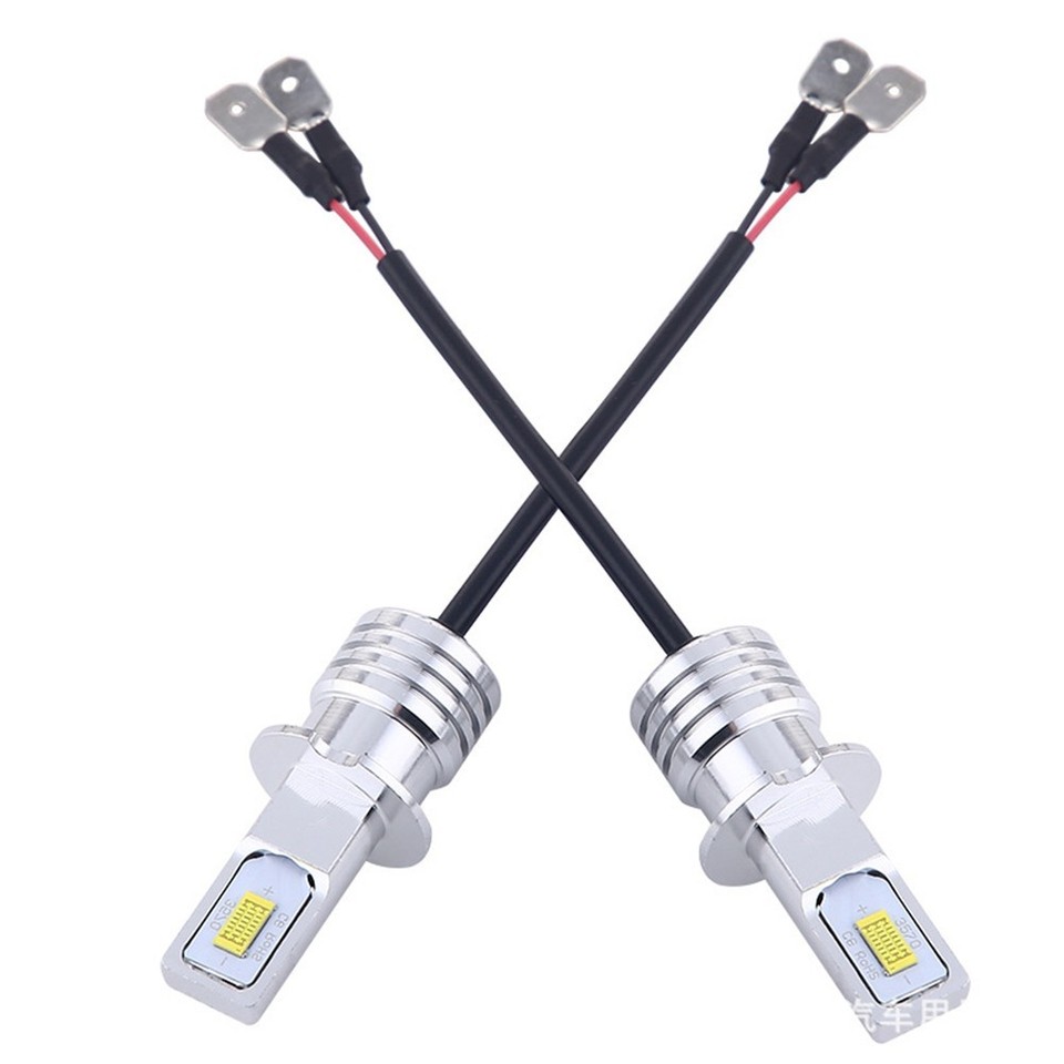 Easy Installation 2Pcs H3 LED Fog Light Conversion Kit Super Bright 80W ...