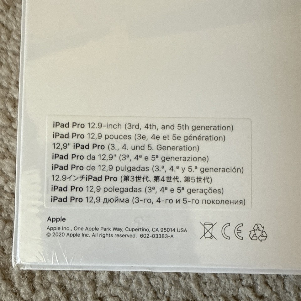 New - Apple Smart Keyboard Folio for iPad Pro 12.9" 3rd, 4th Gen MXNL2LL/A A2039 | eBay