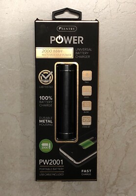 Sentry 2000MAH Power Bank PW2001 Black New | eBay