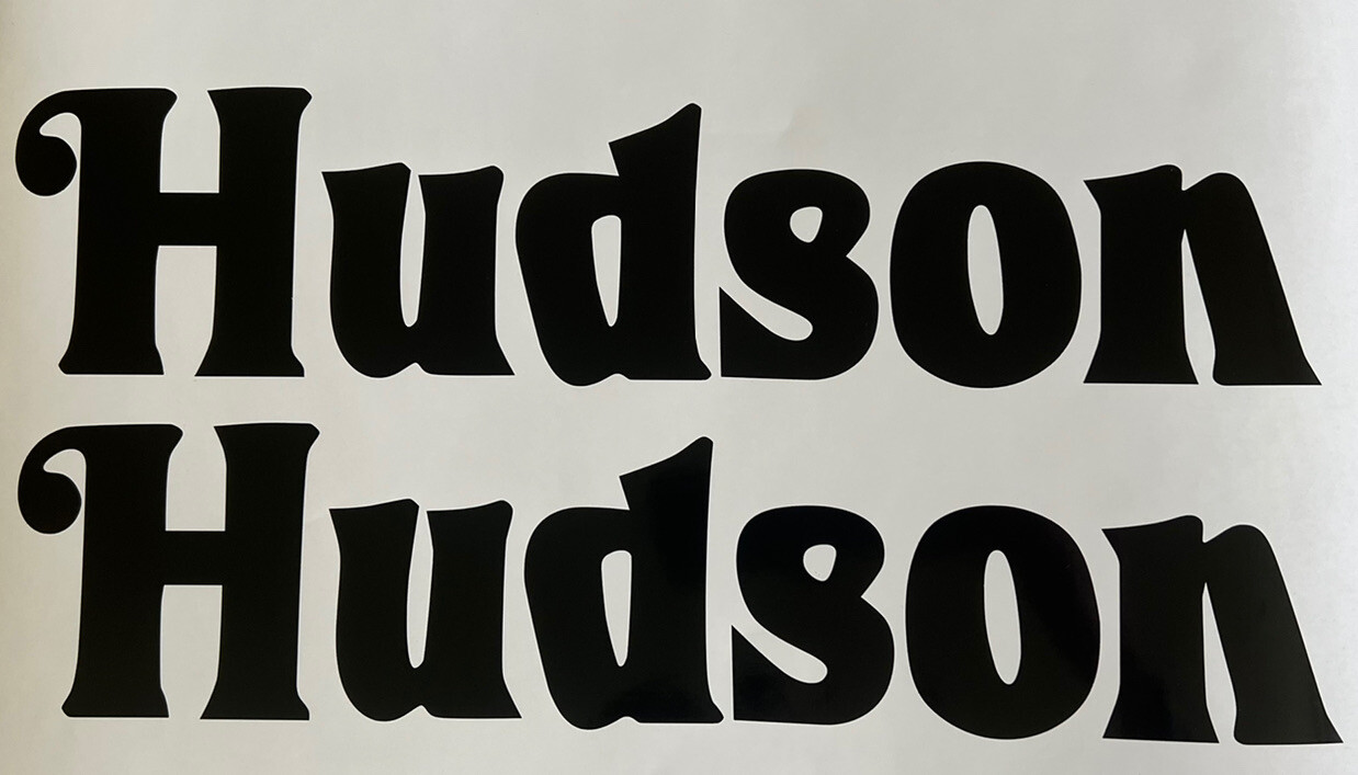 Hudson Trailers Decal Kit (Set of 2) Black Trailer 18” Replacement ...