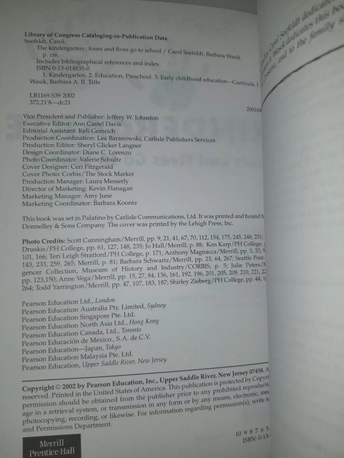 Kindergarten. Fours And Fives Go To School By Carol Seefeldt, Barbara ...