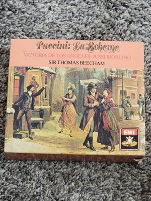 Puccini La Bohème 2 CD Set Victoria de los Angeles Jussi Björling ...