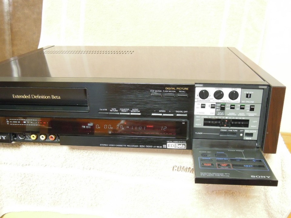 TESTED OK / SONY Hi-Band Betamax ED Beta Deck Video Cassette Recorder ...