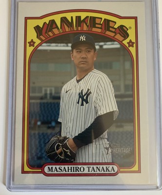 2021 Topps Heritage 1972 Oversized Box Topper #OB-MTA Masahiro Tanaka ...