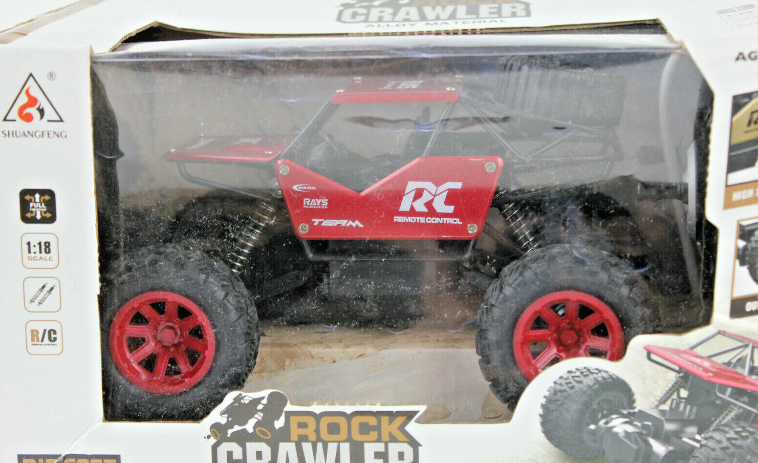 Red Rock crawler Durable Multifunctional Anti-Fall Remote ControlCar ...