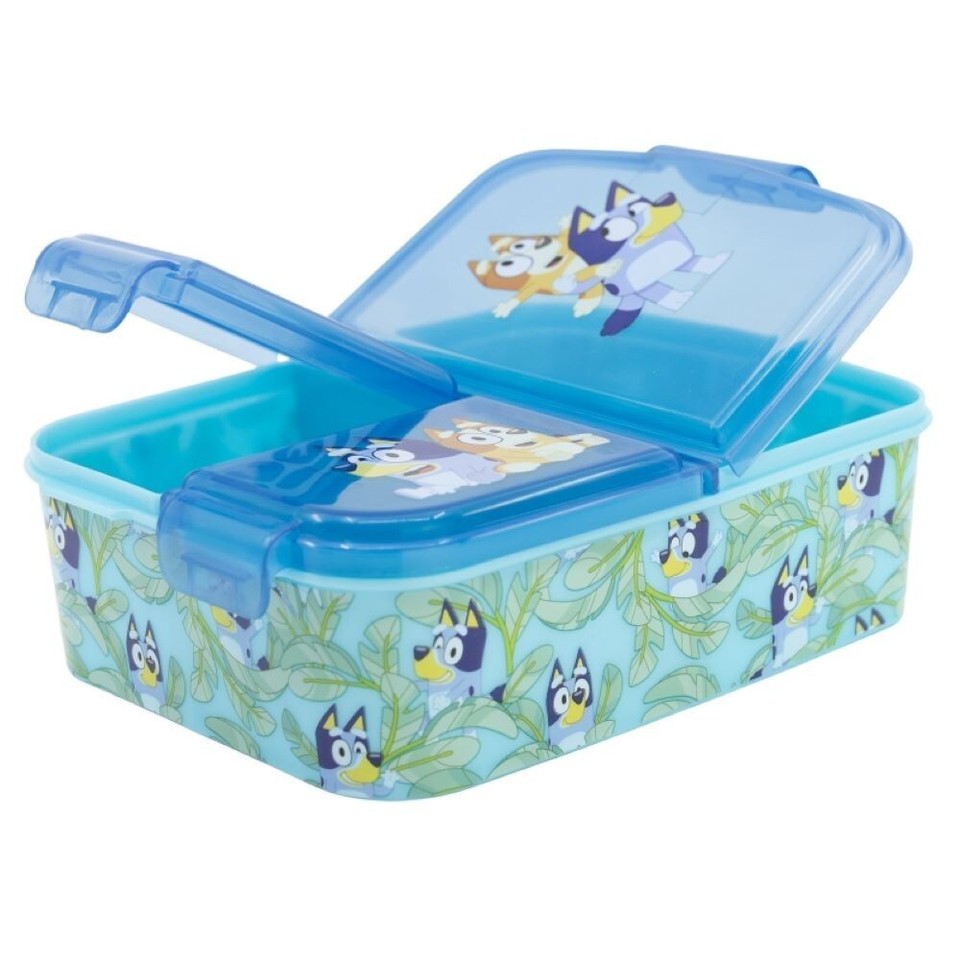 Bluey Kids Character 3 Compartment Sandwich Lunch Box Licenced Item ...