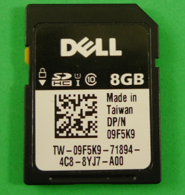 OEM Dell Class 10 8GB iDRAV vFlash SD Memory Card 9F5K9 | eBay