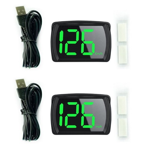 LED Display Speedometer Universal Digital Speed Meter Gauges USB ...