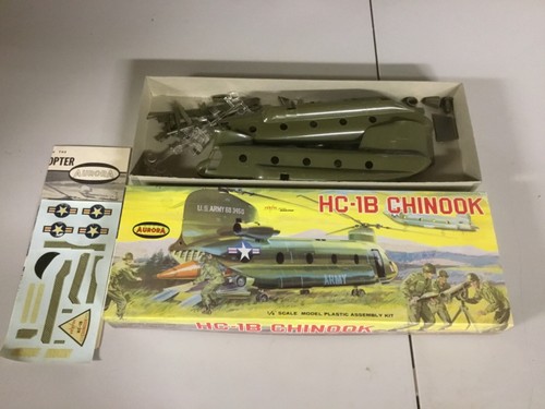 Aurora 1961 Vintage HC-1B Chinook Plastic Model Kit No.350-249 | eBay