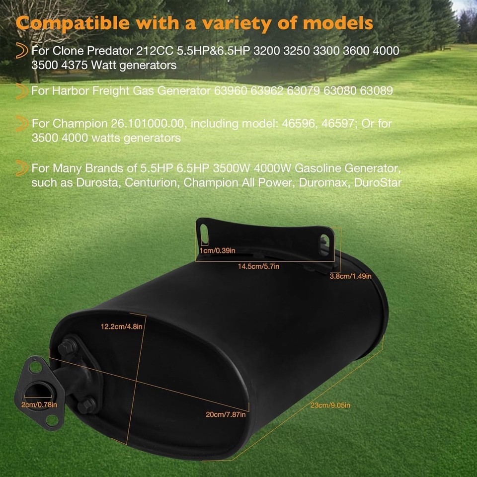 Generator Exhaust Muffler Silencer For Champion 46596 46597 Predator ...