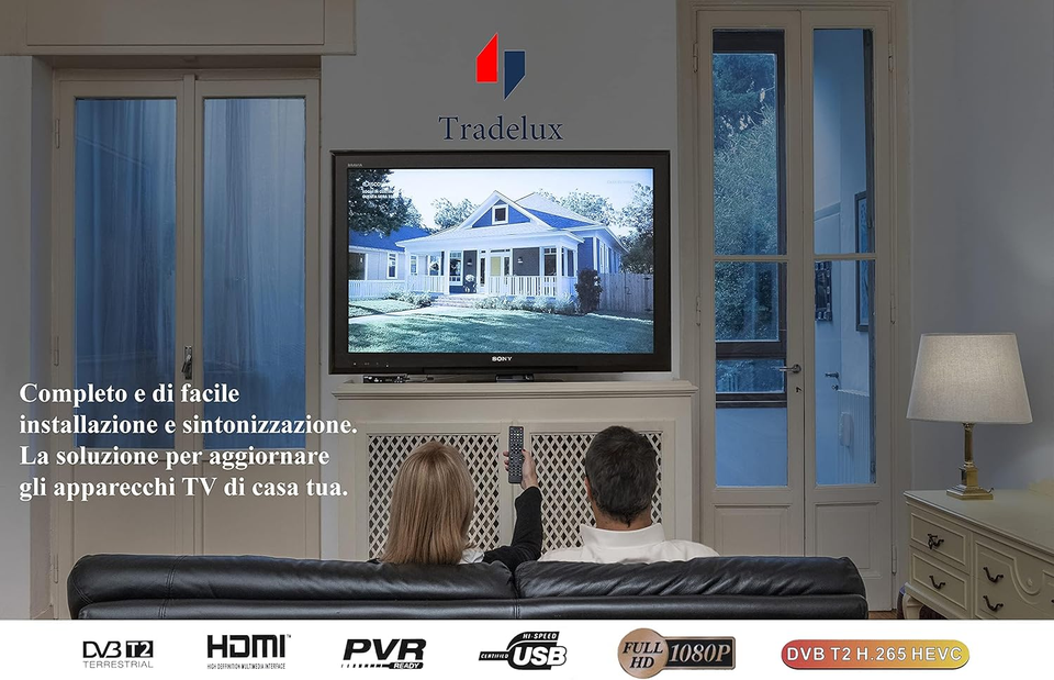 Decoder Dvb T2 Ricevitore Digitale Terrestre 2024 Mpeg 4 Full Hd 1080P ...