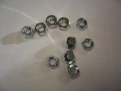 10 Left Hand Thread 7/16-20 Lug Nuts for Mopar Dodge A-Body Plymouth LH ...