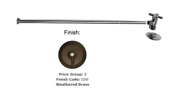 Brasstech 483X Bathroom Toilet Supply Kit In Weathered Brass, New! | eBay