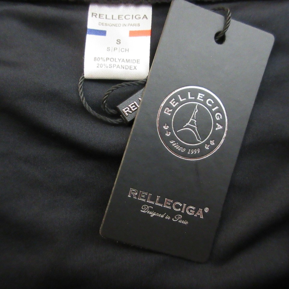 NWT Relleciga Women's High Cut High Waisted Bikini Bottom Black S B6 | eBay