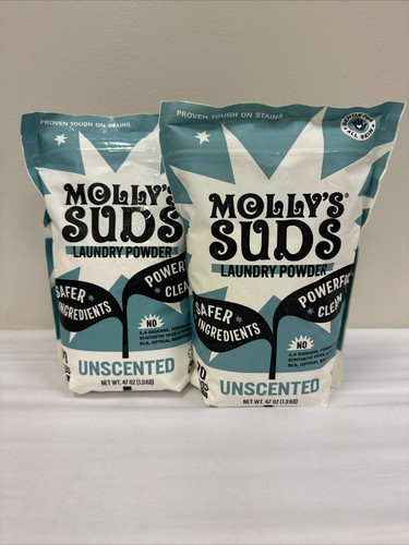 2X Molly's Suds, Laundry Powder, Unscented 47 Oz. Safer Ingredients | eBay