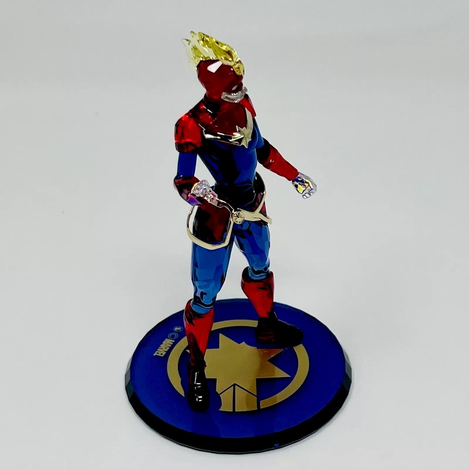 Swarovski Crystal Disney Marvels Captain Marvel Figurine 5677461 New | eBay