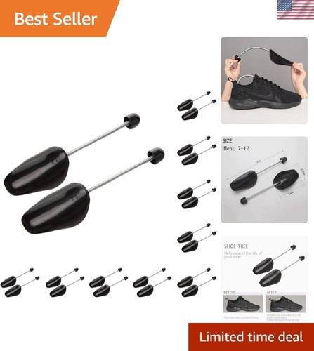 10 Pairs Adjustable Plastic Shoe Trees for Men - Preserve Shoe Shape 7 ...