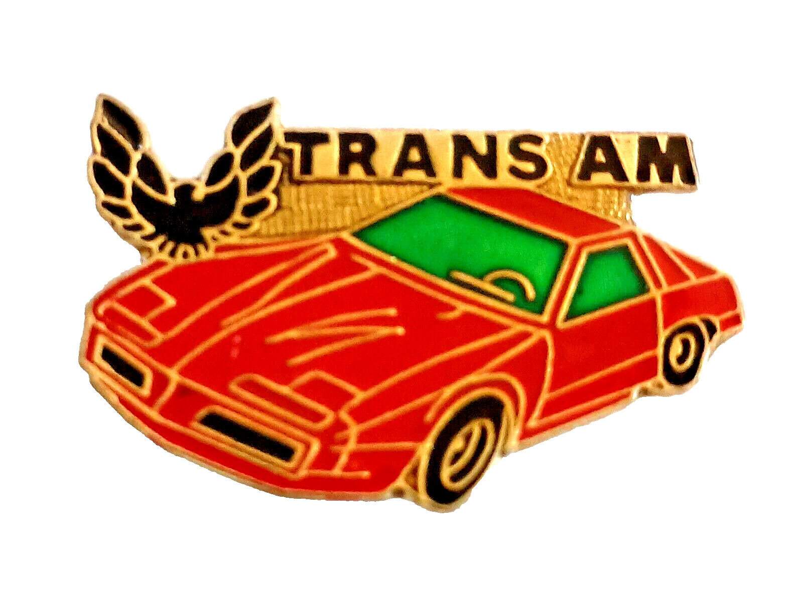 Vrg 1980s Pontiac Trans Am Lacquer Enamel Lapel Hat Pin Tie Tac New MIB ...