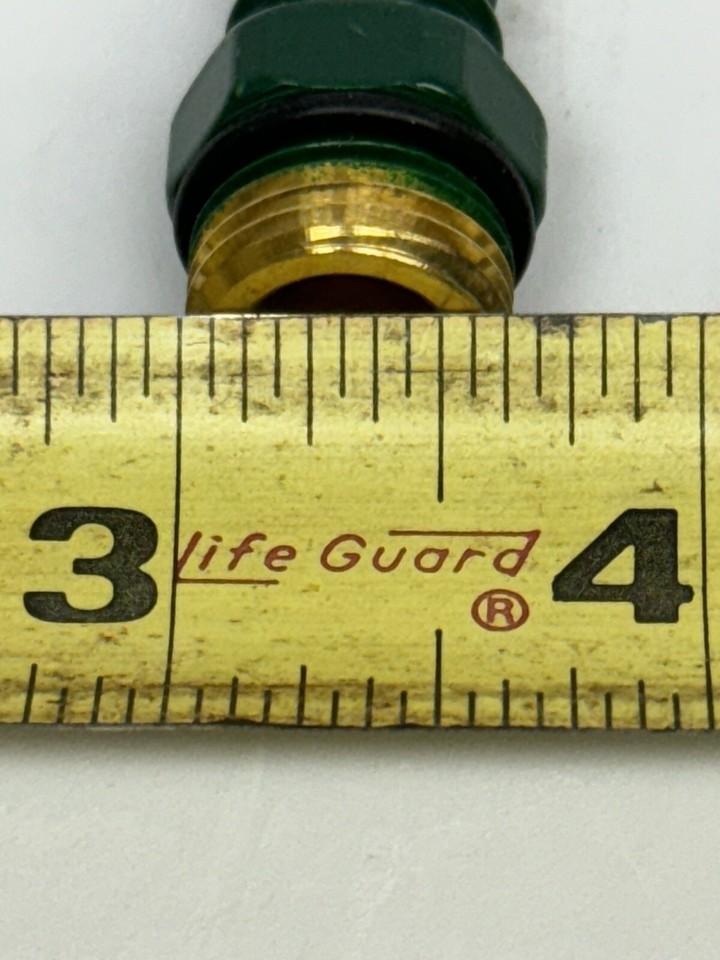 Lab Bench Table Gas/Air End Nozzle Green Enameled Metal 2" | eBay