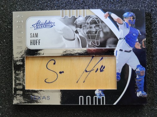 Sam Huff 2021 ABSOLUTE "ROOKIE SIGNATURES" WOOD AUTO #D 30/50 TEXAS ...