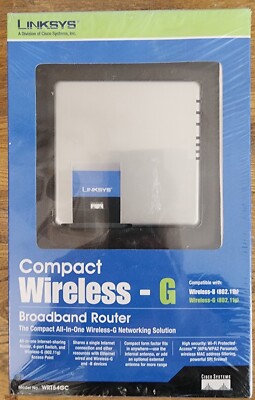 Linksys WRT54GC 54 Mbps 4-Port 10/100 Wireless G Router Brand New ...