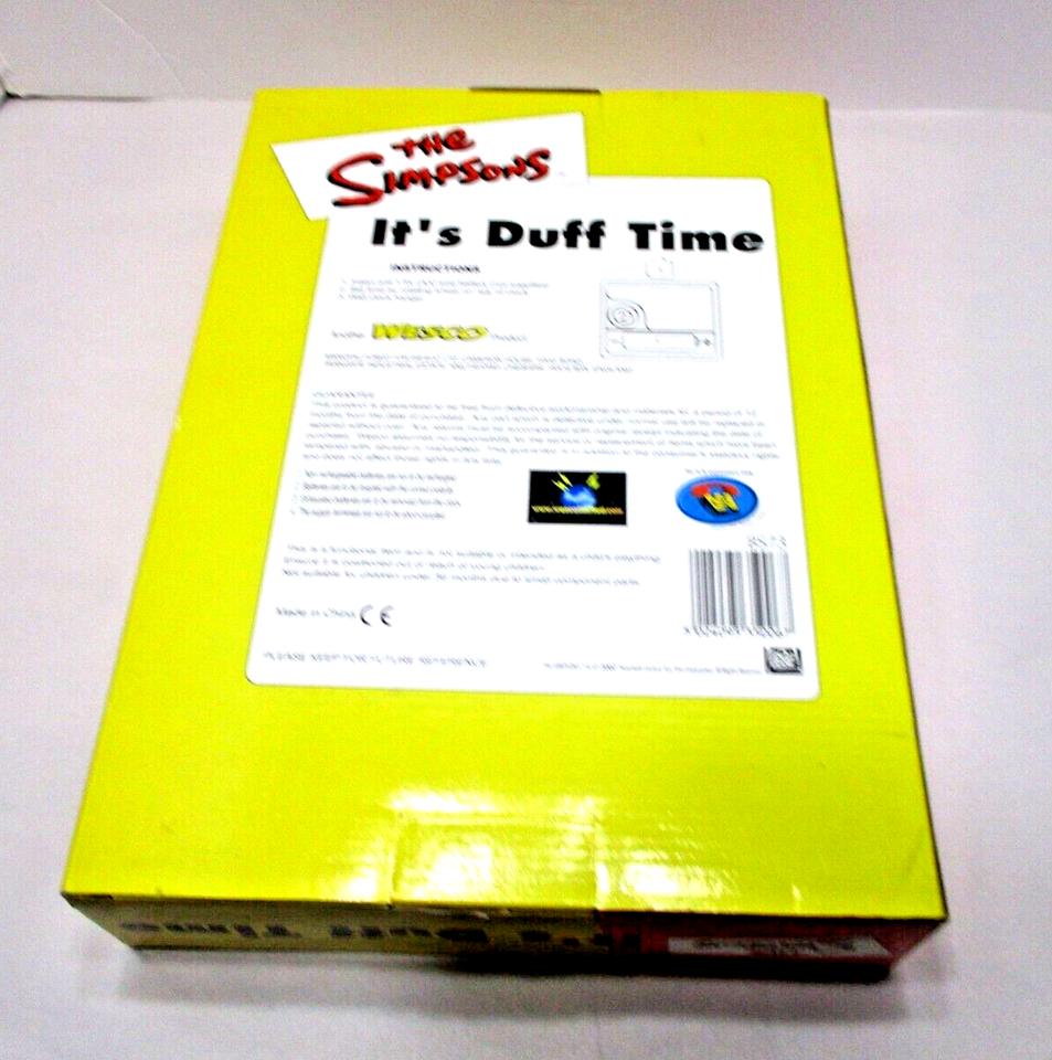 MIB Vintage The Simpsons "It's Duff Time" Moe's Tavern 2003 Boxed Bar ...