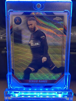 2021-22 Topps Chrome PSG Team Set Wave Refractor #2 Sergio Ramos 43/45 ...