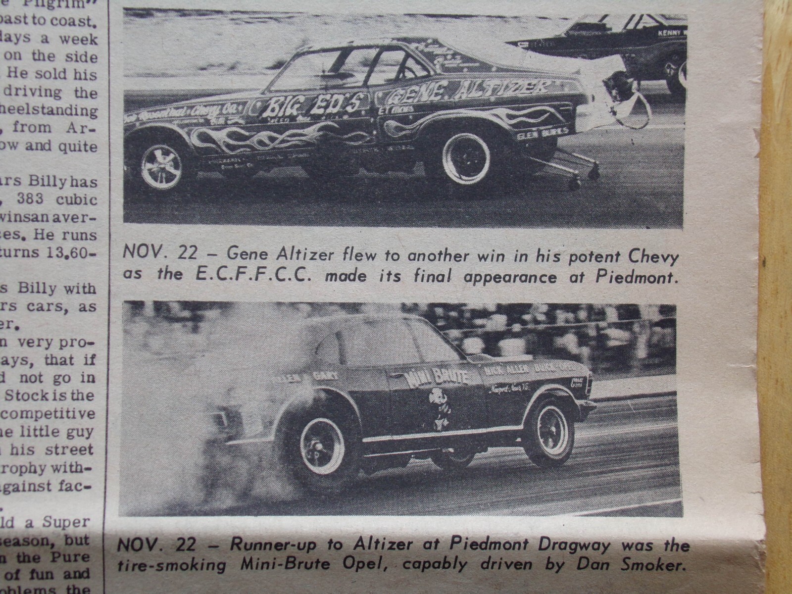 1972 Drag Times-"Super Dart"-Gabelich's "Blue Flame"-Tommy Ivo-Gene ...