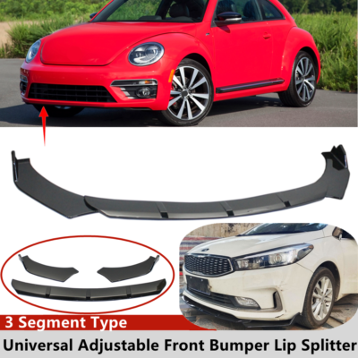 Add-on Universal Fit For VW Beetle 2011-2016 Front Bumper Lip Spoiler ...