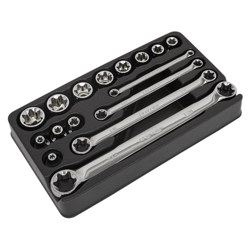 TRX-Star 3/8"Sq Drive Socket & Spanner Set 16pc - Sealey AK61801 New | eBay