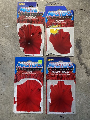 Vintage Original MOTU He-Man Masters of the Universe Figure CARD BACK ...