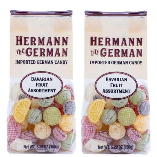 Hard Candy - Imported - Pack of 2 (Bavarian Fruit Candy Assortment ...