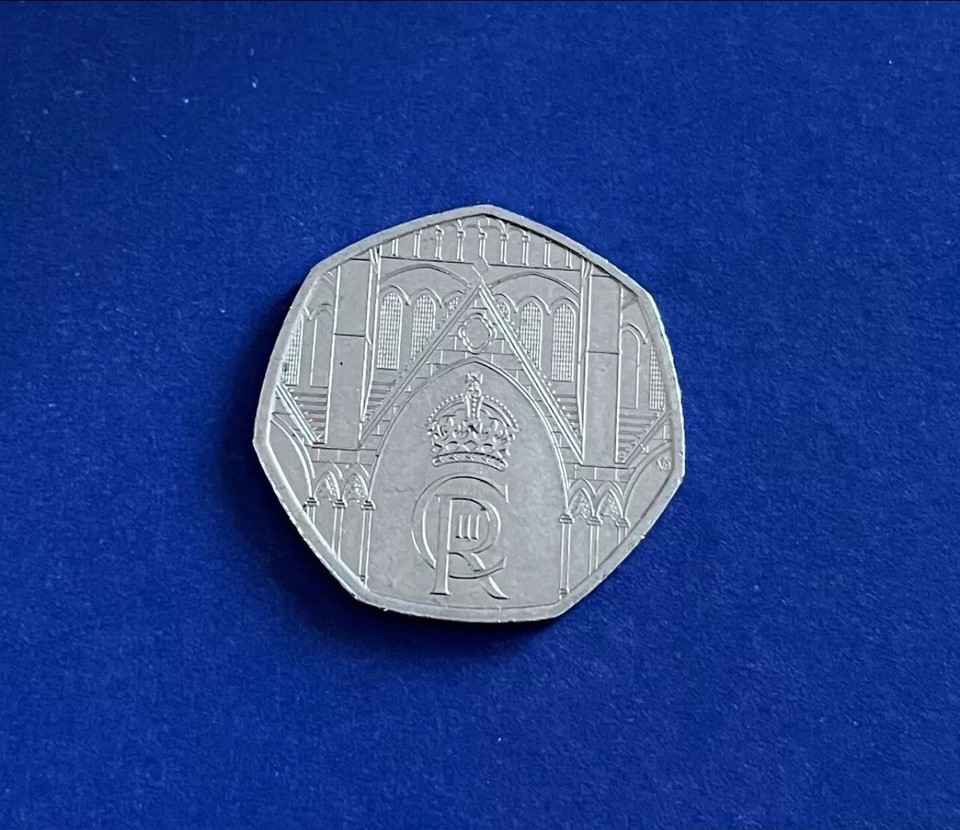 Collectable United Kingdom Rare 50p Coin King Charles III Coronation ...
