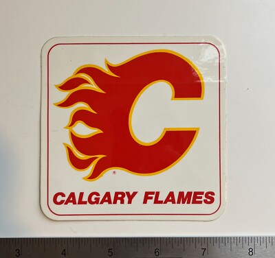 Calgary Flames NHL Vintage (1990's?) Sticker (See Photos & Description ...