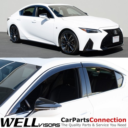 Wellvisors For 2021-2023+ Lexus IS300 Window Visors Deflector Guards ...