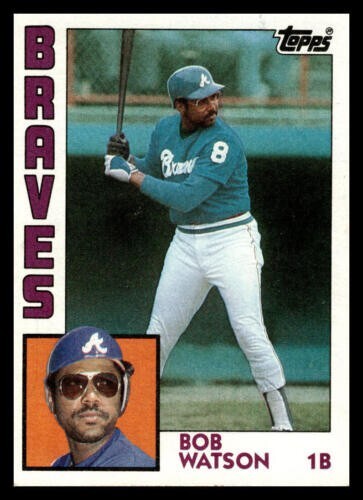1984 Topps Bob Watson #739 First Base Atlanta Braves FREE shipping | eBay