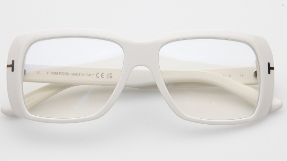 NEW TOM FORD TF 5822-B ECO 025 White EYEGLASSES FRAME 54-16-145mm B42mm ...