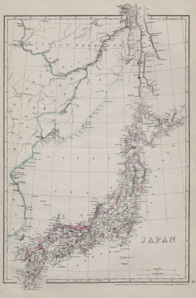 The River Of Japanese Empire Map