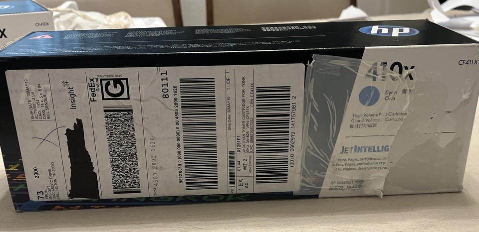 HP 410X High Yield Cyan Original LaserJet Toner Cartridge, ~5,000 pages ...