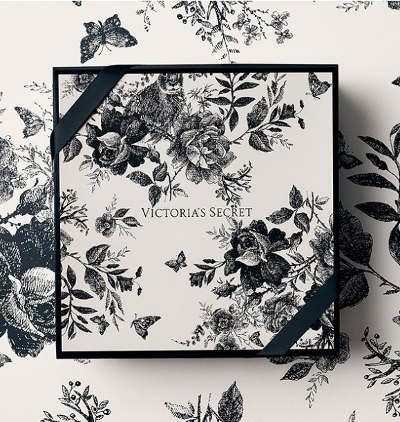 Victorias Secret Pink Floral Logo Small Paper Shopping Gift Displa ...