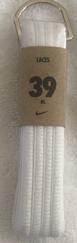Nike Oval Athletic White Shoe laces 39" New With Tag | eBay