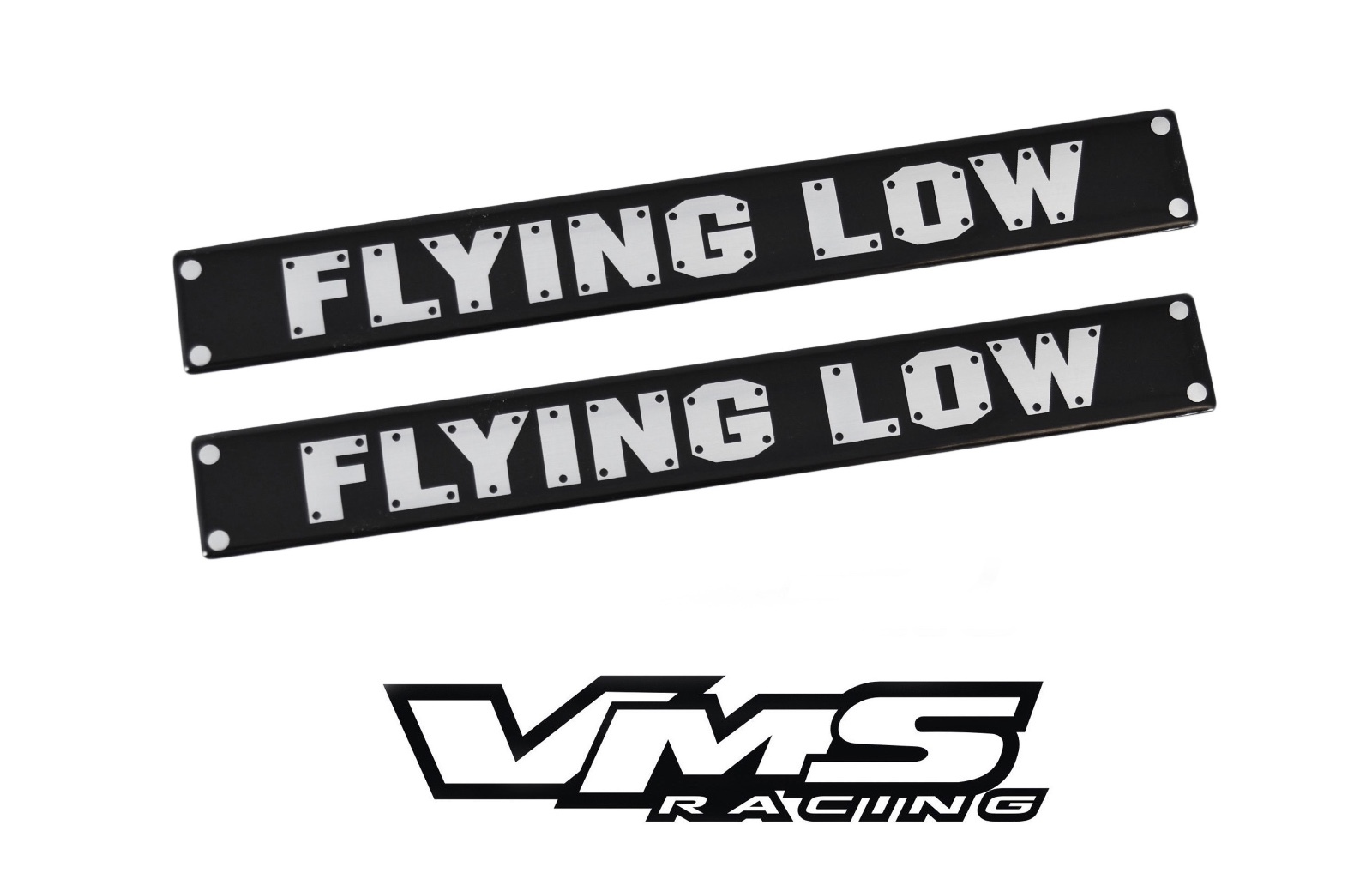 2 VMS ALUMINUM FLYING LOW BIKER MOTORCYCLE CLUB BAR RANK EMBLEMS BADGES ...