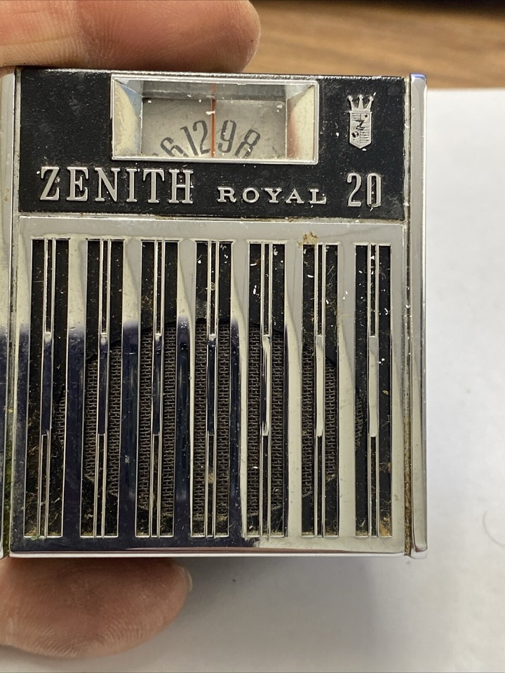 Vintage Zenith Royal 20 Transistor Radio Needs New Batteries Would Work ...