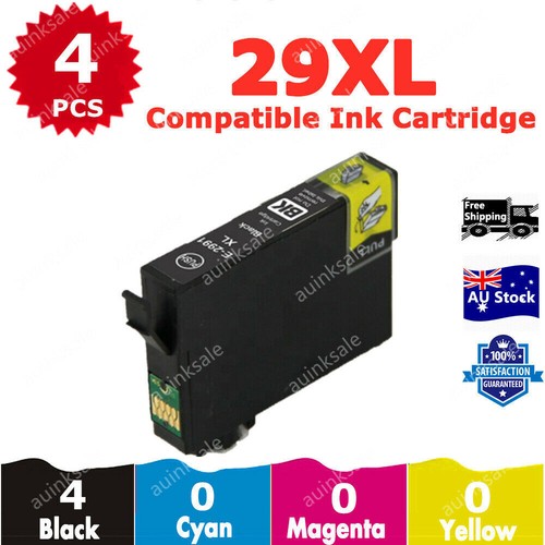 4X Non-OEM 29XL T2991 Black Ink Cartridge For Epson XP 235 332 335 432 ...