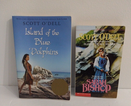 Scott O'Dell 2 Books Island of the Blue Dolphin & Sarah Bishop History ...